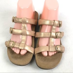Vionic | Shoes | Vionic Misa Slide Sandal Shoes Metallic Pink | Poshmark